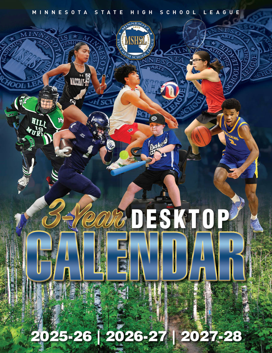MSHSL 3-Year League Desktop Calendar 2025-2028